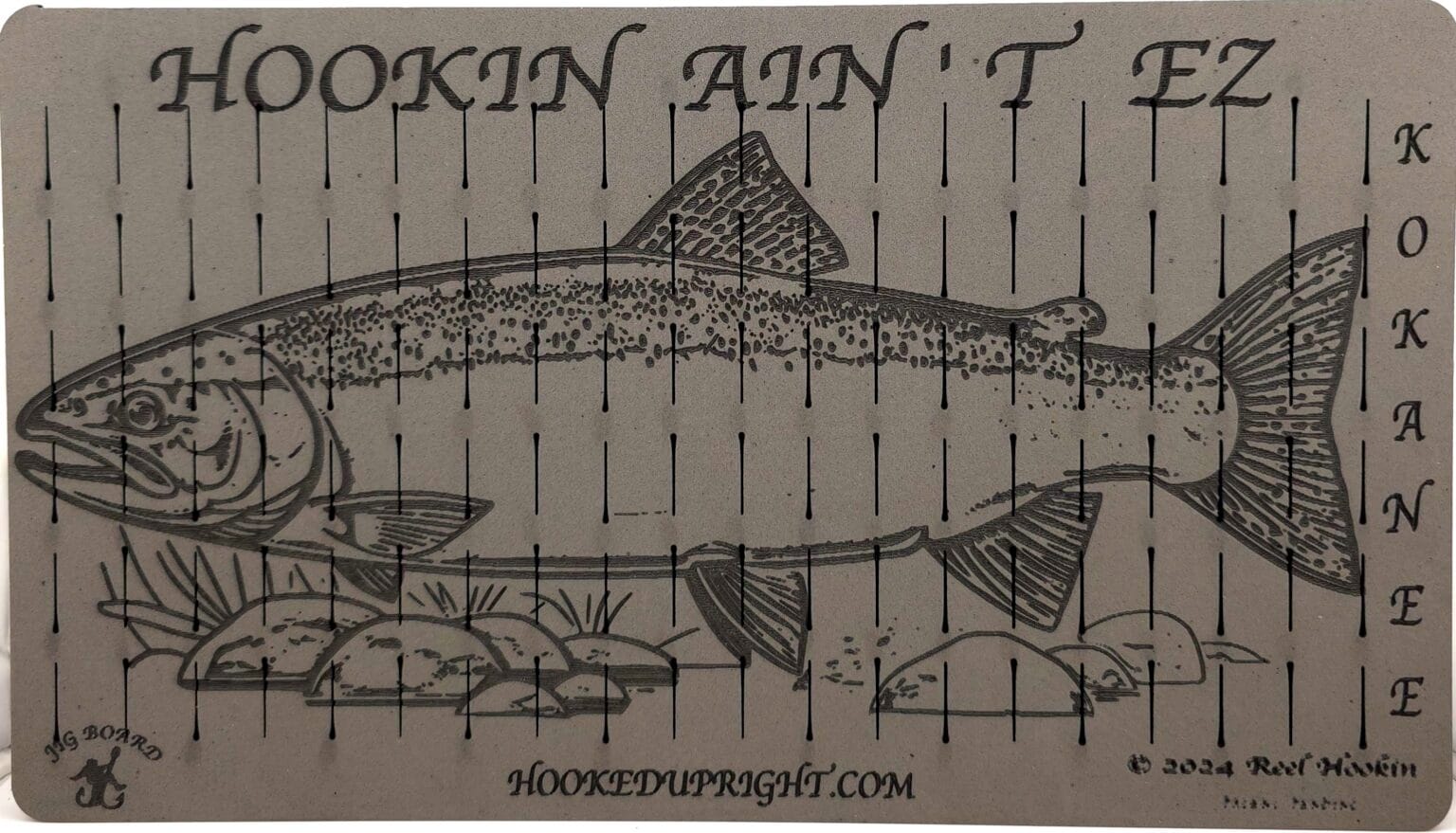 Kokanee – Jig Cut – Leader Board – Hooked Up Right